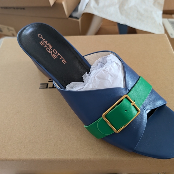 Charlotte Stone | Shoes | Charlotte Stone Blue And Green Wedge Shoes ...